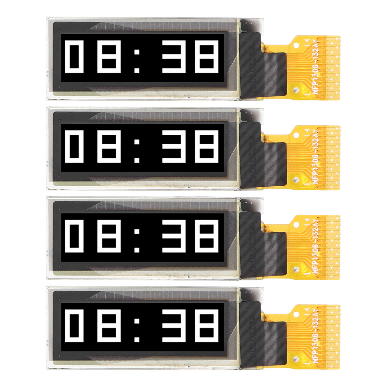 4-контактный дисплейный модуль 0,91 дюйма с интерфейсом IIC, органический светодиодный экран 128x32, белый дисплей MRA071‑1