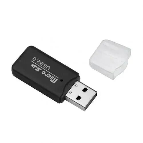 Кардридер MicroSD USB 2.0 Black