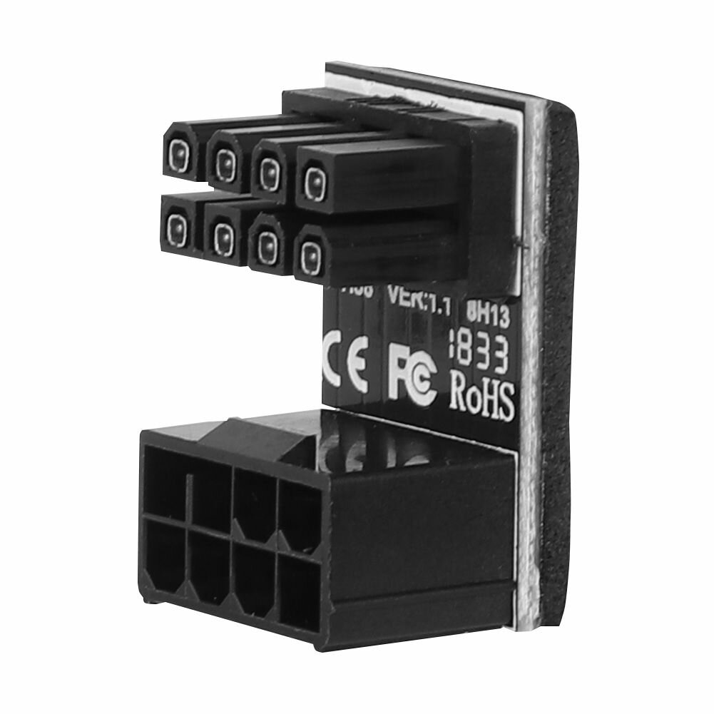 Поворотный адаптер питания видеокарты 8-pin (180 градусов)