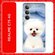 Чехол на Realme C75 4G / Реалми C75 4G с принтом Белый пёсик