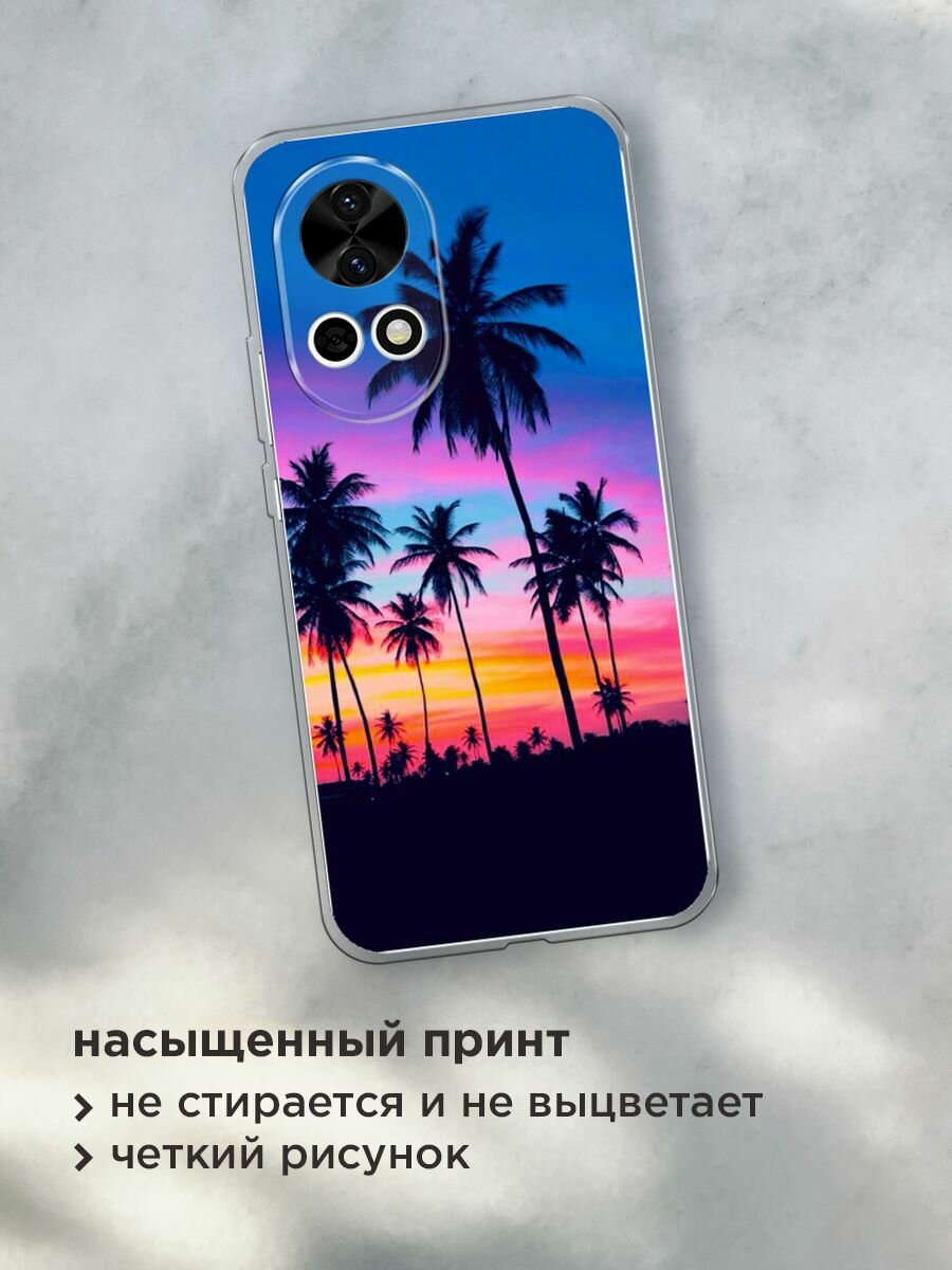Чехол на Huawei Nova 12/Nova13 / Хуавей Нова 12/Нова 13 с принтом "Закат 5" — фото 1