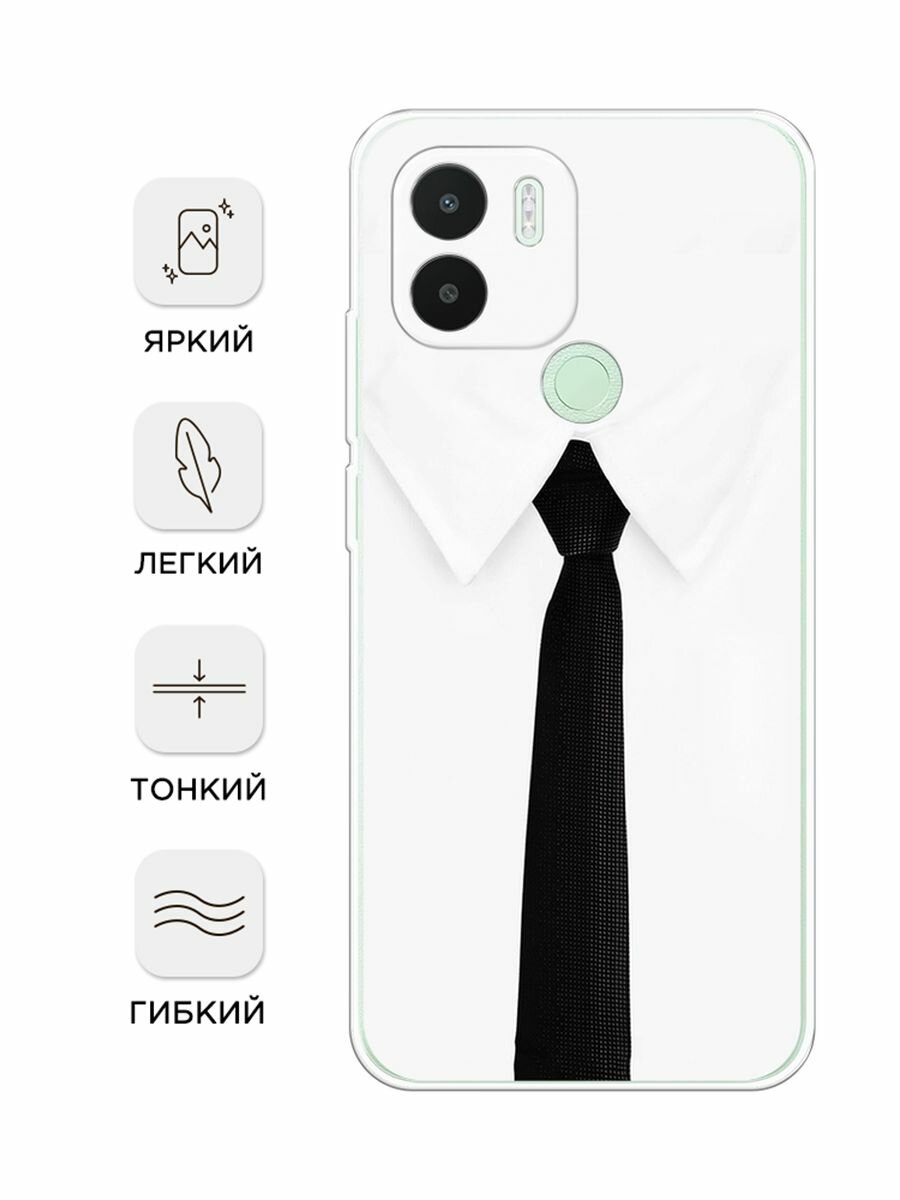 Чехол на Xiaomi Redmi A1+/Redmi A2+/Poco C51/C50 / Редми A1+ с принтом "Галстук" — фото 1