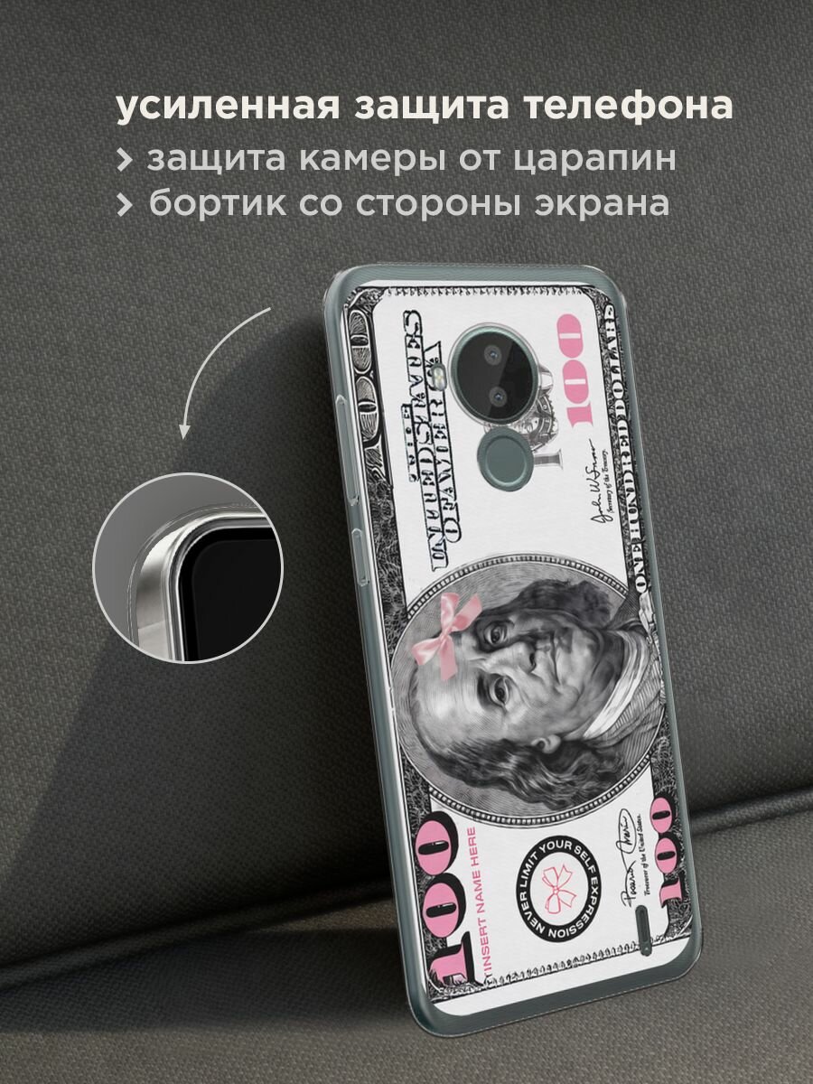 Силиконовый чехол на Nokia C30 / Нокия C30 с принтом "Милый доллар" — фото 1