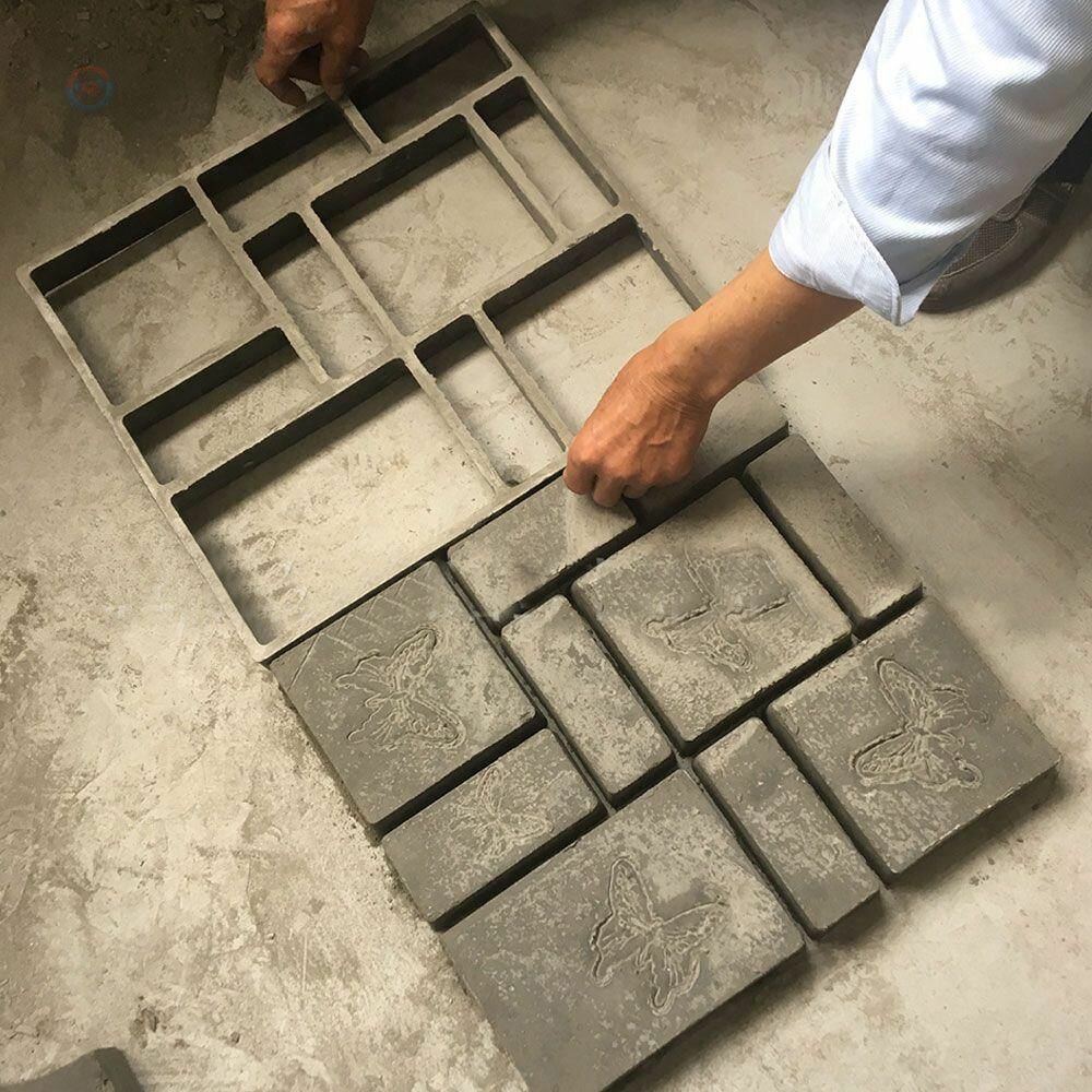 Форма для бетона пластиковая для садовых дорожек и тропинок, DIY мощение двора, прочная форма для ступенек и патио