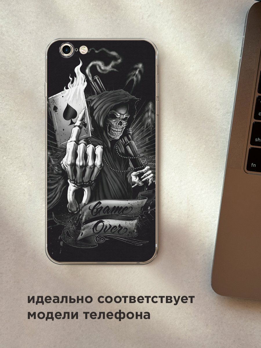 Чехол на Apple iPhone 6 Plus/6S Plus / Айфон 6 Плюс/Айфон 6С Плюс с принтом "Игра закончена" — фото 1