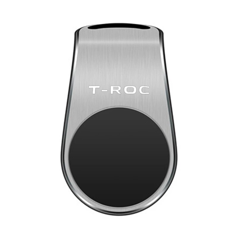 1 шт. автомобильный магнитный L-образный автомобильный GPS-держатель для телефона для Volkswagen T-ROC логотип внутренняя подставка вентиляционное отверстие держатель для смартфона аксессуары Silver