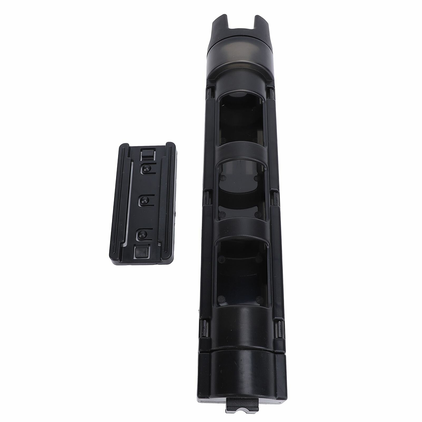 Держатель для удочки, съемная переносная пластиковая напольная подставка для удочки с отверстием для фильтра, аксессуары для рыбалки на приманку, черный цвет