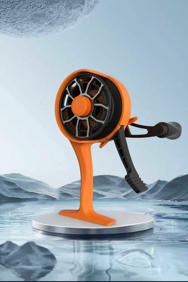 Катушка мультипликаторная Admiral 60 мм, под правую руку, зимняя, магнитная тормозная система