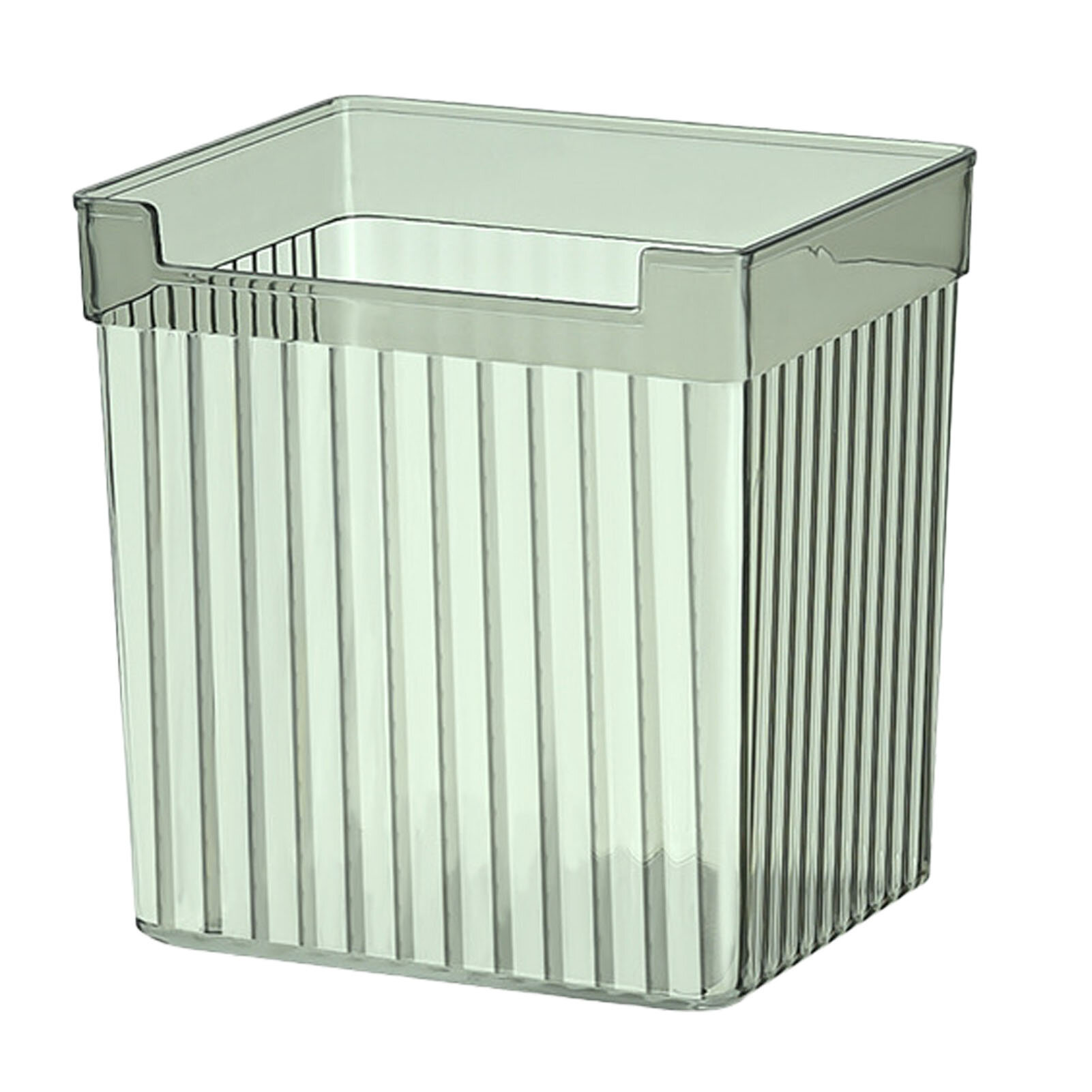 Организатор холодильника большие проработки прозрачная многофункциональная свежесть, содержащая хранение холодильника, бункера для хранения для фруктов и овощей темно -зеленый