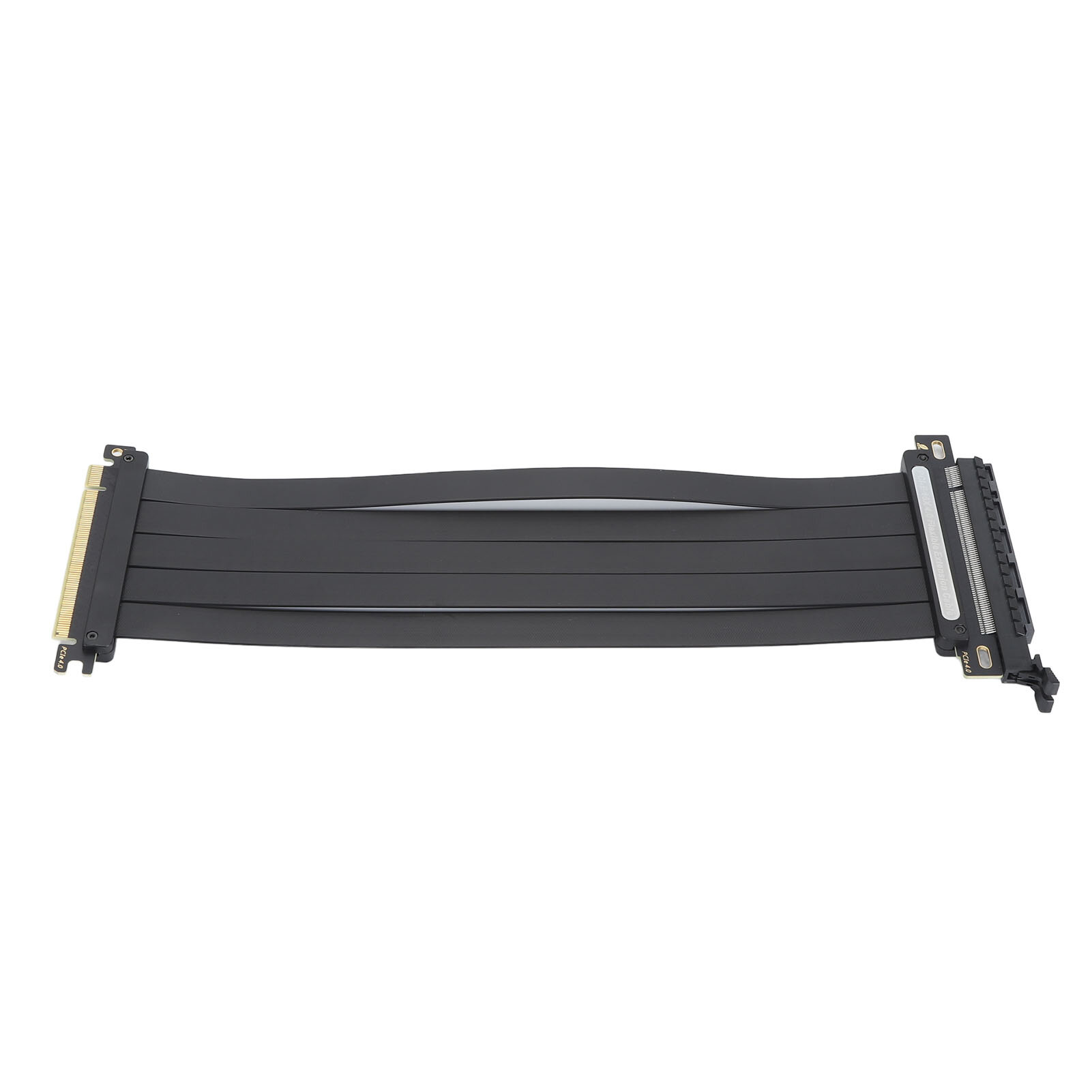 16X PCIe 4.0 Riser Cable, 9,8 дюйма, 180-градусный экранированный высокоскоростной адаптер порта расширения с электромагнитными помехами, гибкий кабель, длина 250 мм