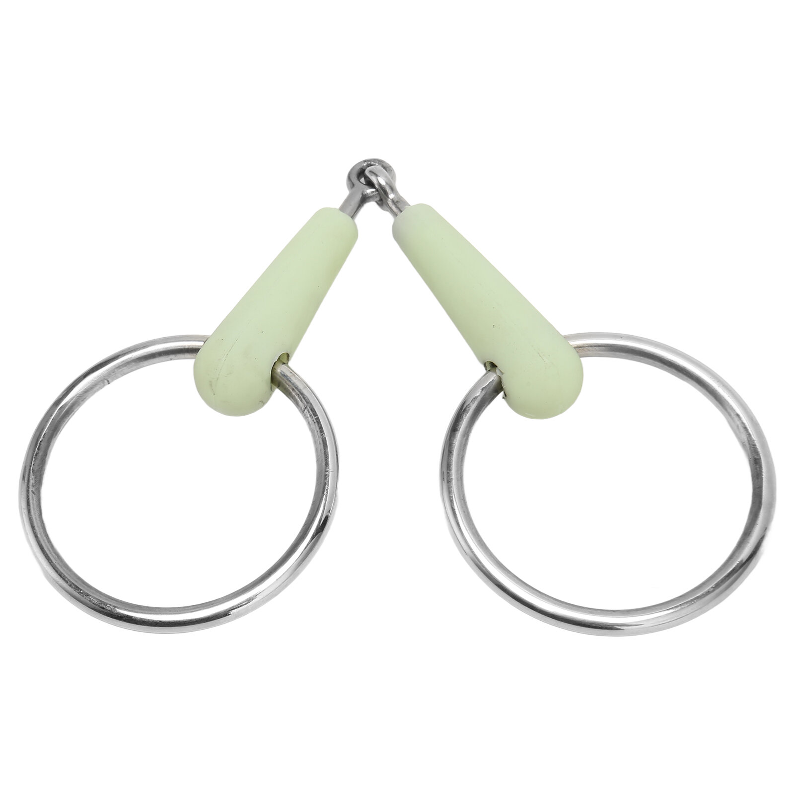 Трензель для лошади с резиновой оболочкой из нержавеющей стали с кольцом для обучения верховой езде