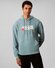 Худи Calvin Klein Jeans, размер 2XL, , голубой,