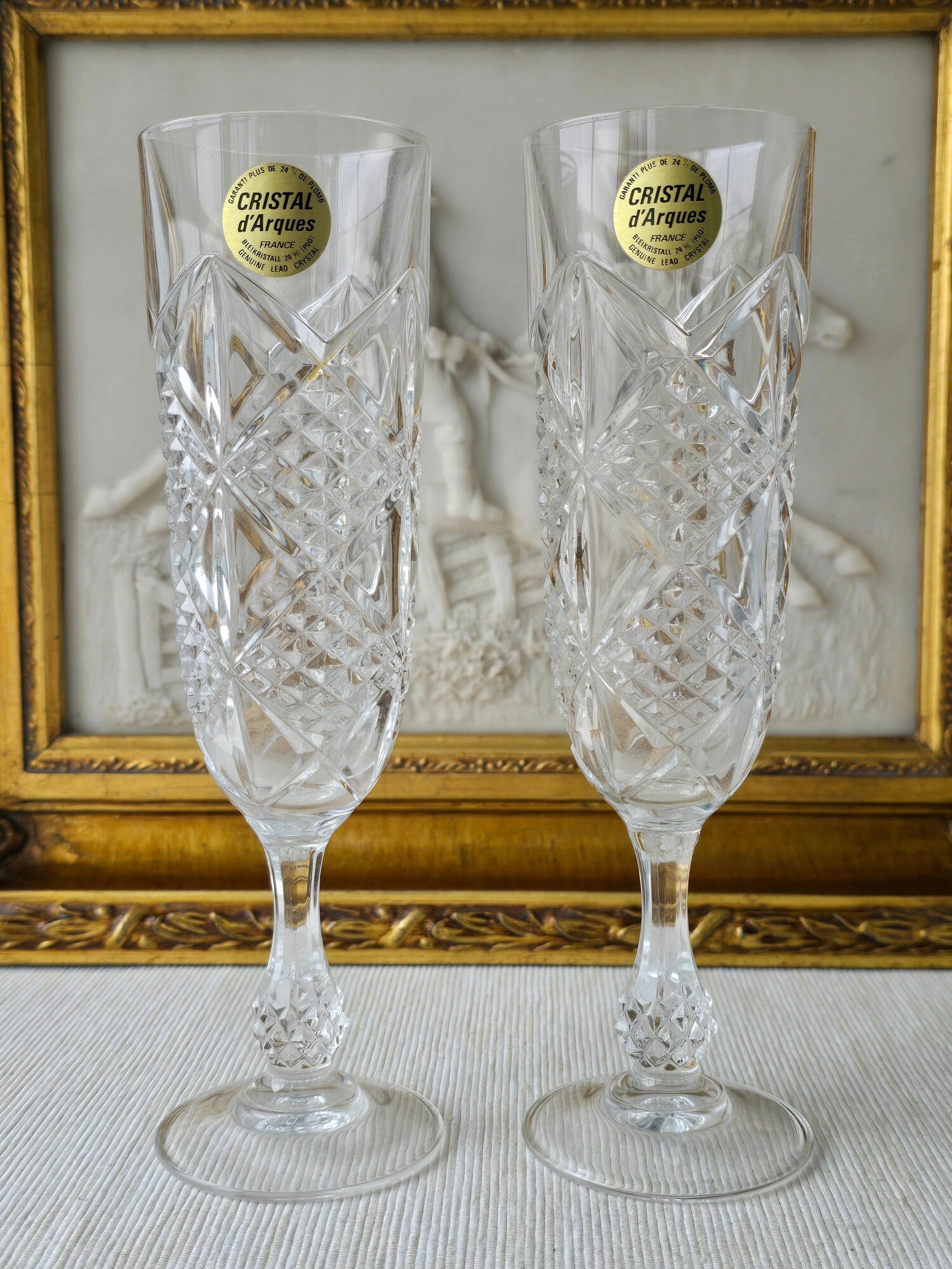 Старинные хрустальные фужеры