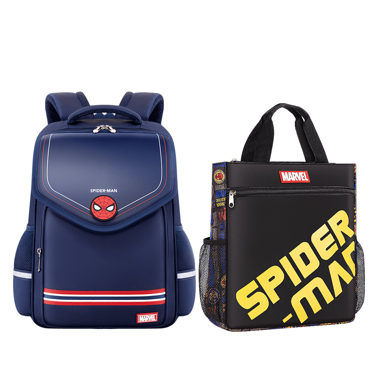 Рюкзак мужской Disney × Marvel из полиэстера и PU-кожи большого размера, синий, Spider-Man