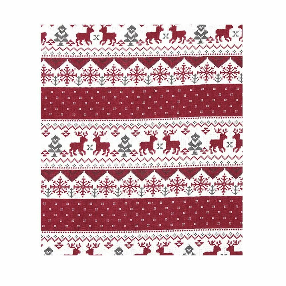 Ткань для рукоделия с оленями, 70x45 см, MAROON