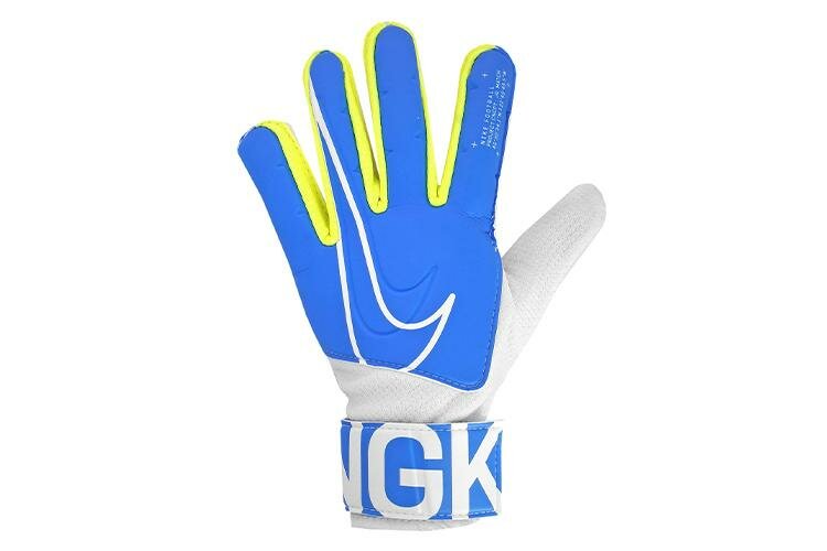 Перчатки детские Nike полиэстеровые, синие, 5 EU, цвет: blue