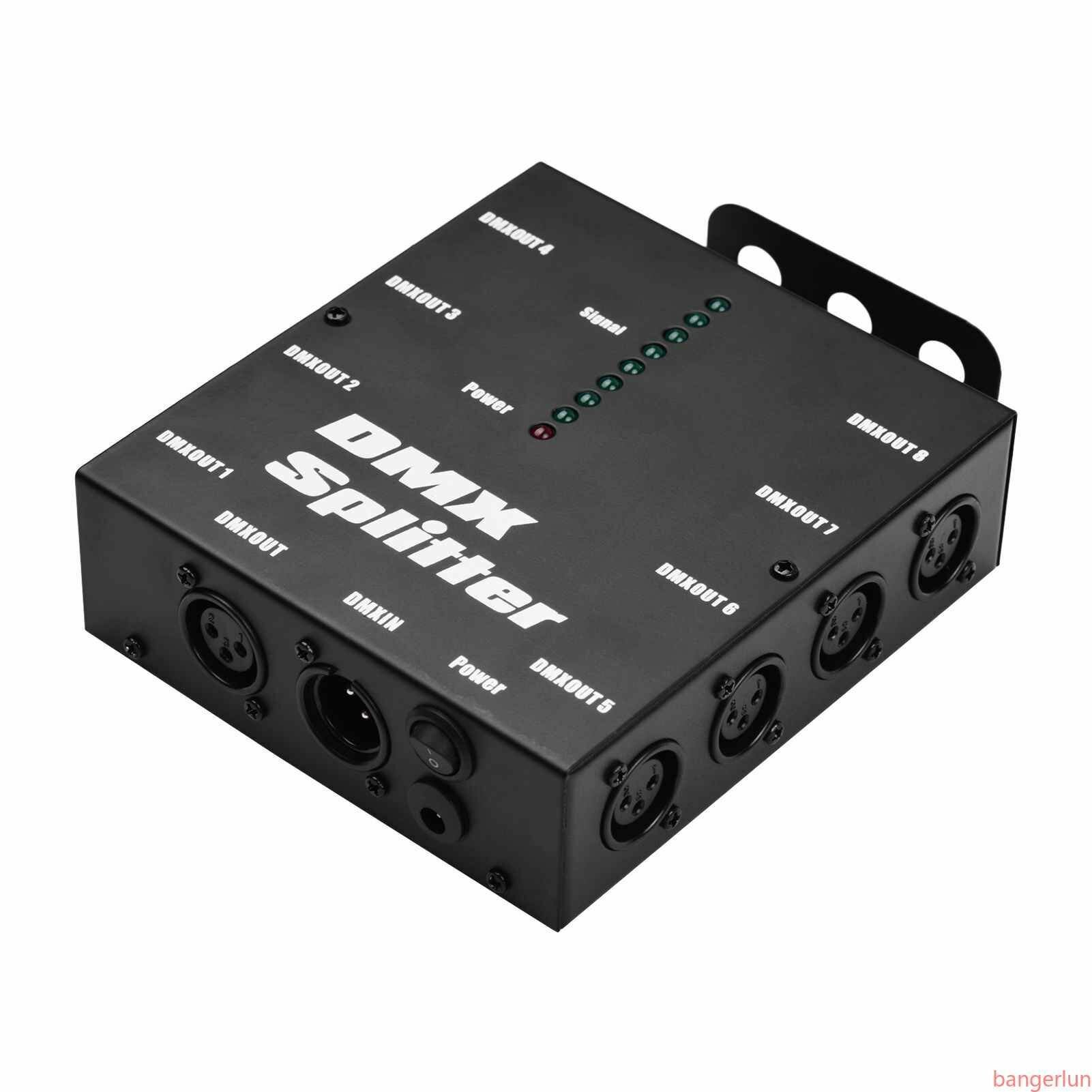 DMX512 Усилитель и Распределитель Оптического Сигнала с 8 Выходами для Световых Контроллеров
