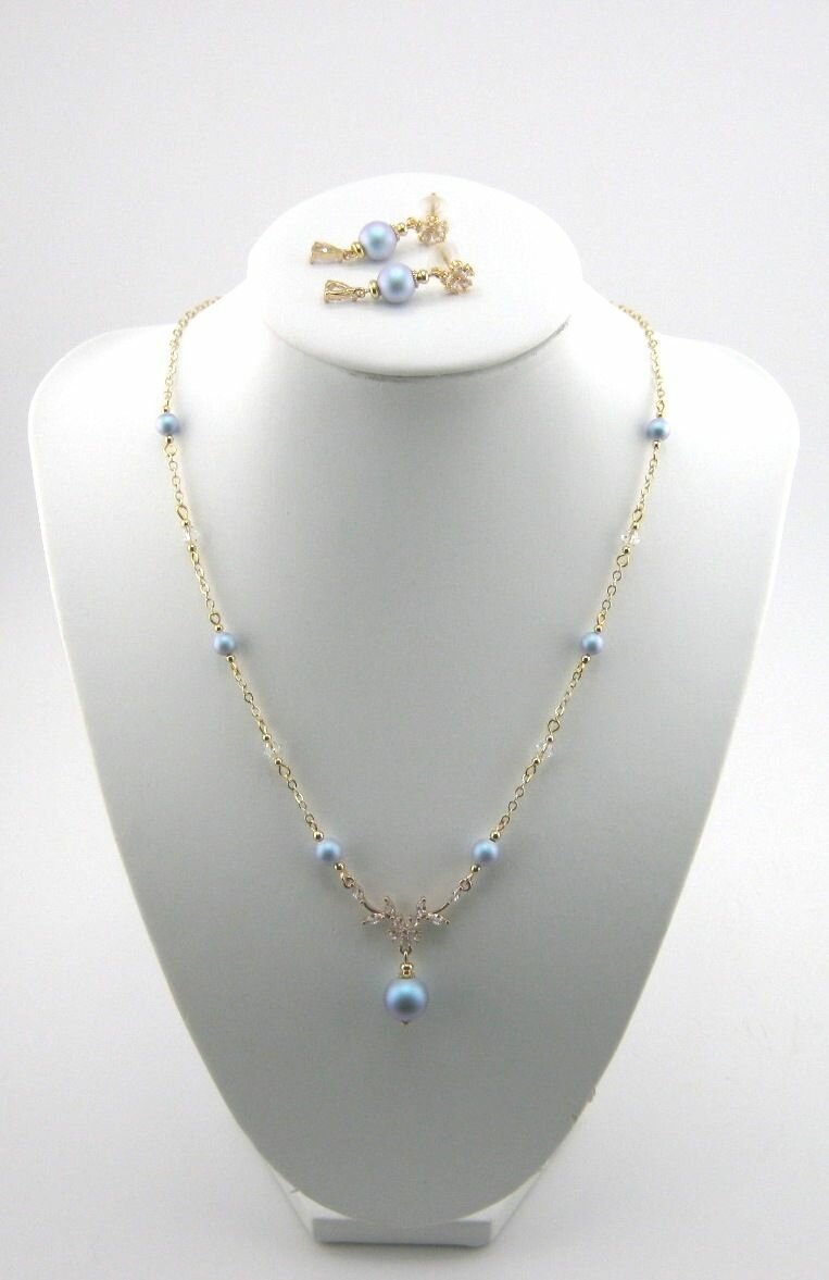 Комплект бижутерии, кристаллы Swarovski