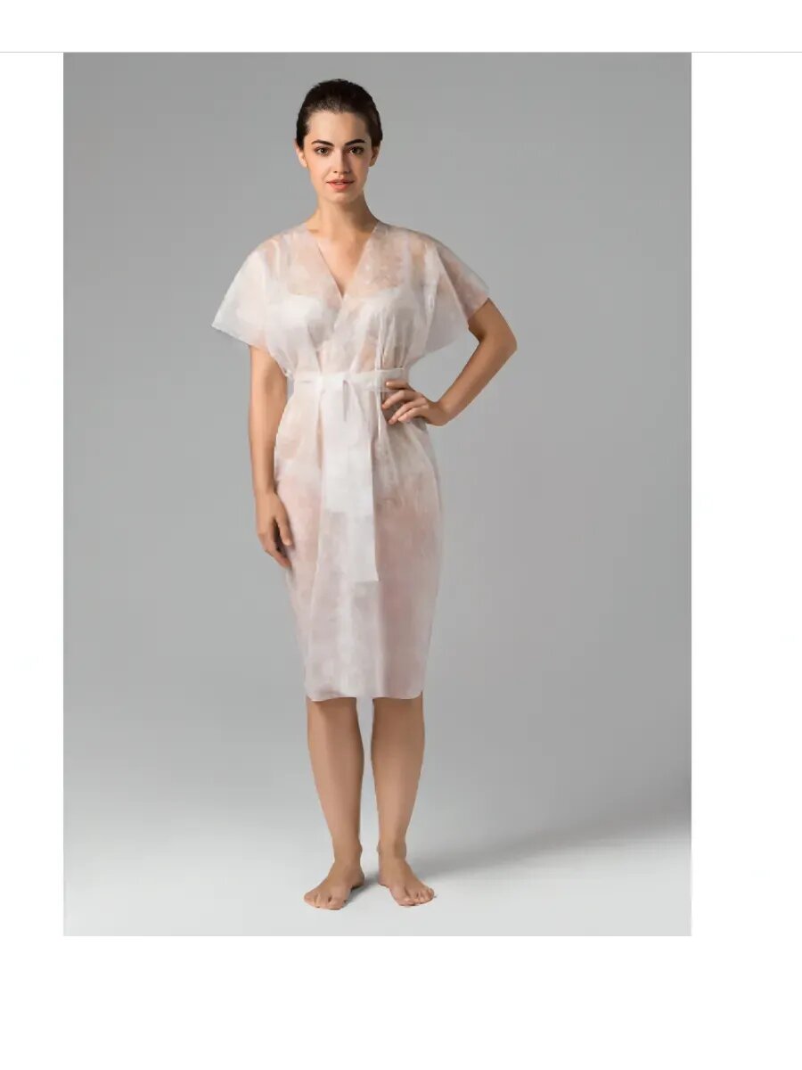 Халат 1 штука одноразовый Спанбонд