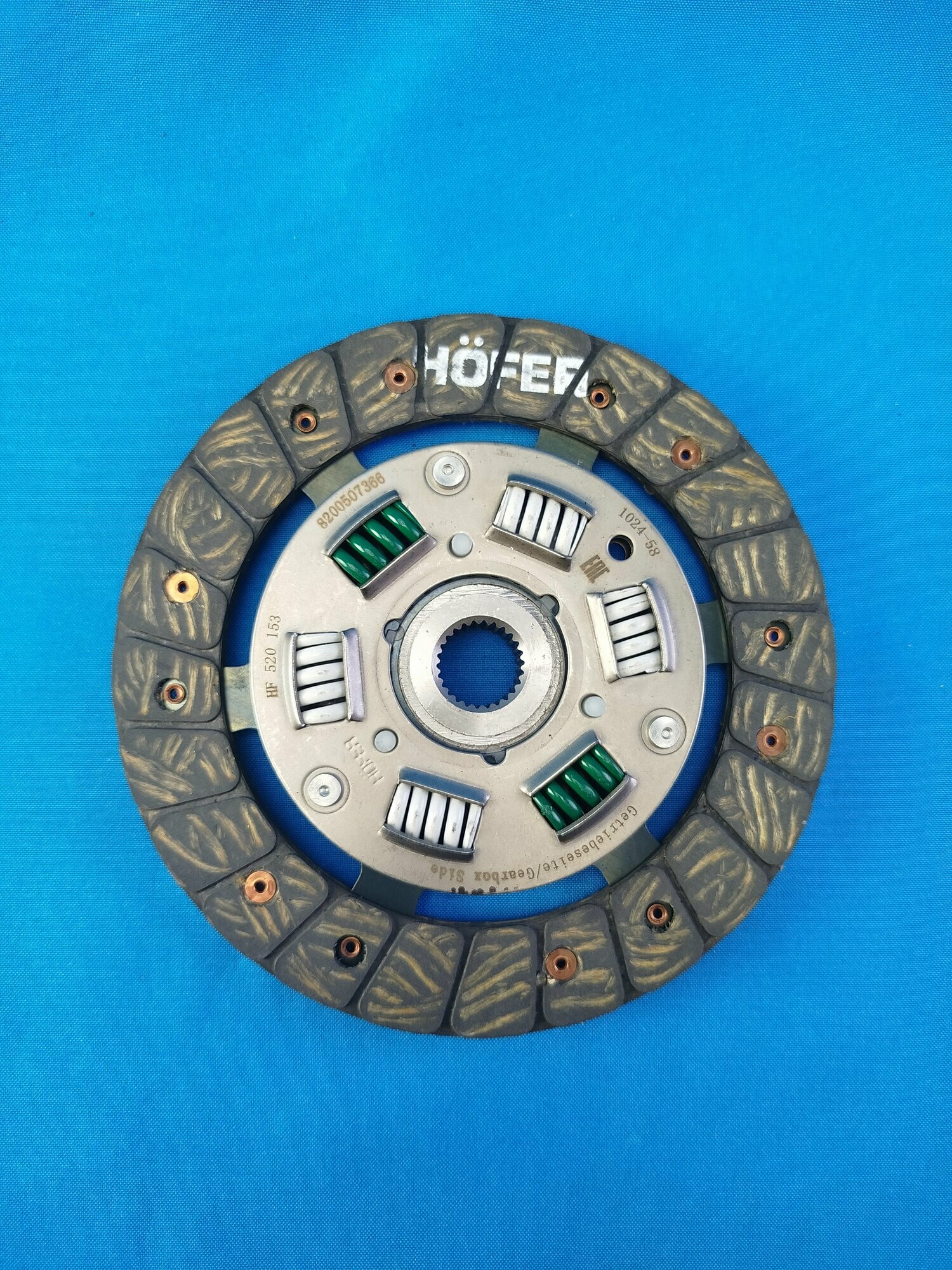 Диск сцепления ведомый "HOFER" Ларгус, Renault Logan, Sandero, Clio, Megane 1.4