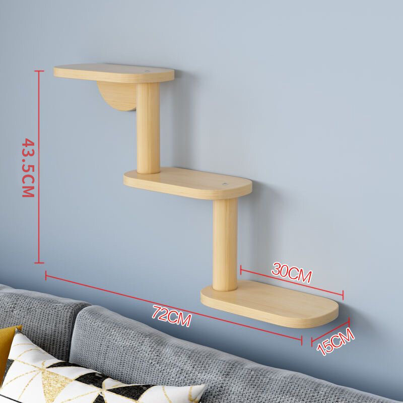 Готовый деревянный лазательный комплекс для кошек, настенный лазательный комплекс из цельного дерева, платформа для