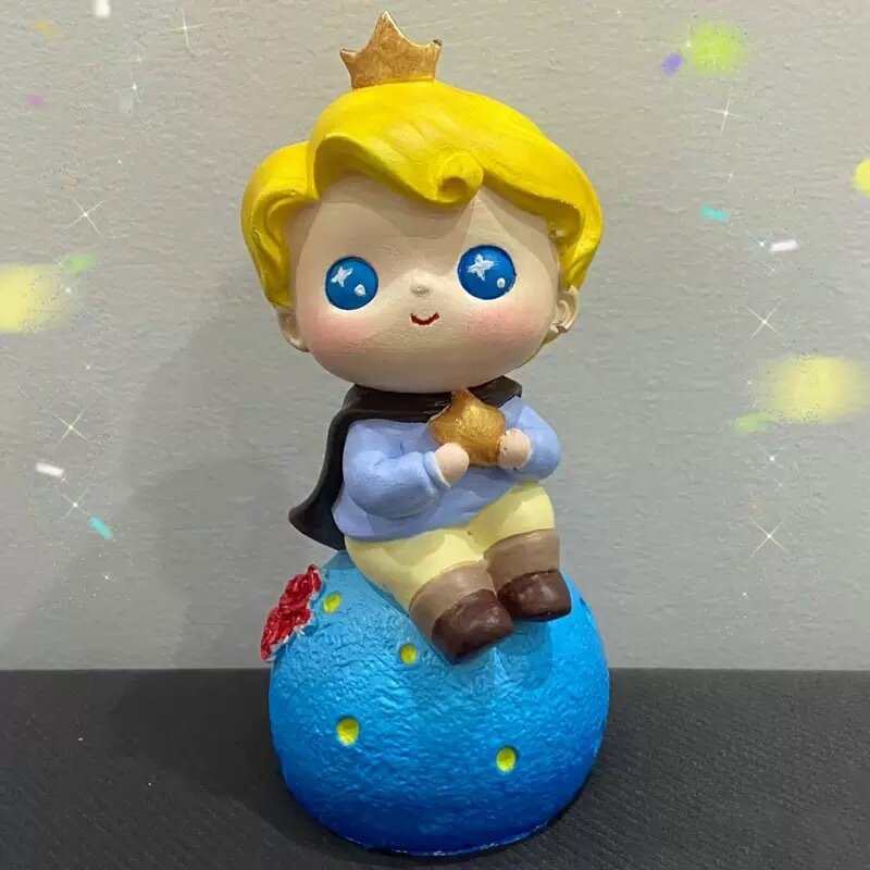 Мальчик с звездой белая непокрашенная фигурка 11 см детский набор для рисования ручной работы