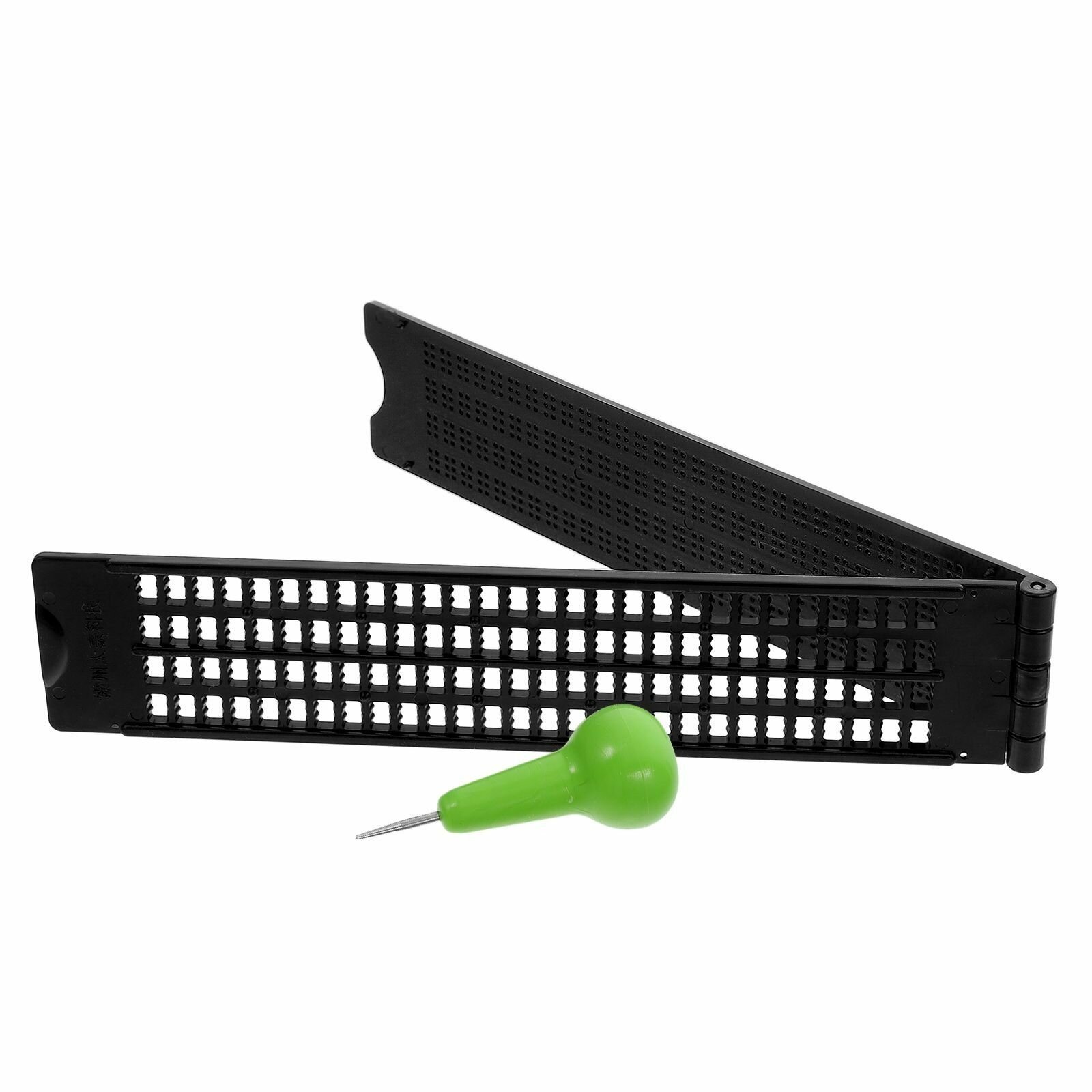 Переносная доска Брайля с четкими символами, надежный обучающий инструмент 21.80x4.50x0.50 см для незрячих