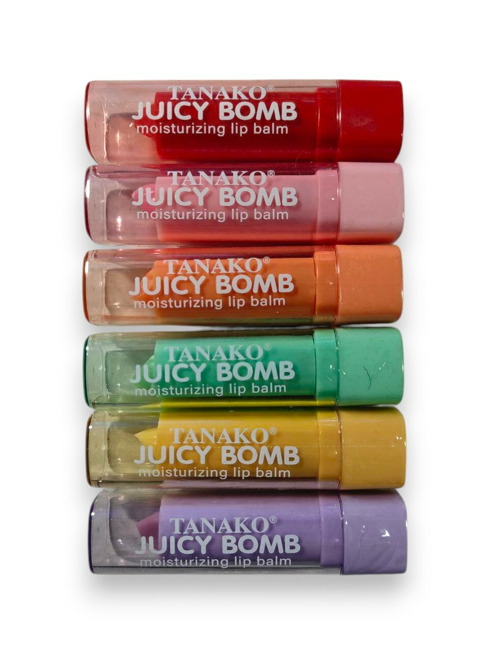 JUICY BOMB Moisturizing Lip Balm, TANAKO (Увлажняющий бальзам для губ, разные цвета), 3,5 г.