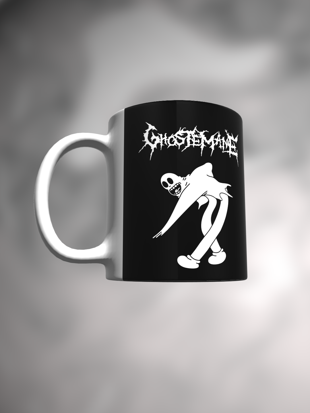 Кружка Ghostemane 330 мл, керамическая с ярким принтом, подходит для СВЧ, горячих и холодных напитков — фото 1