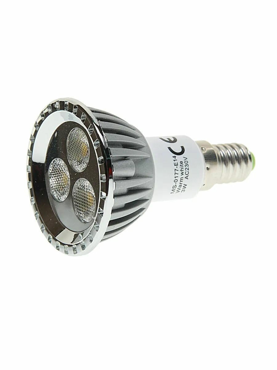 Лампа светодиодная MS-0177-E14 WARM WHITE 3 SMD LED 3W 30W