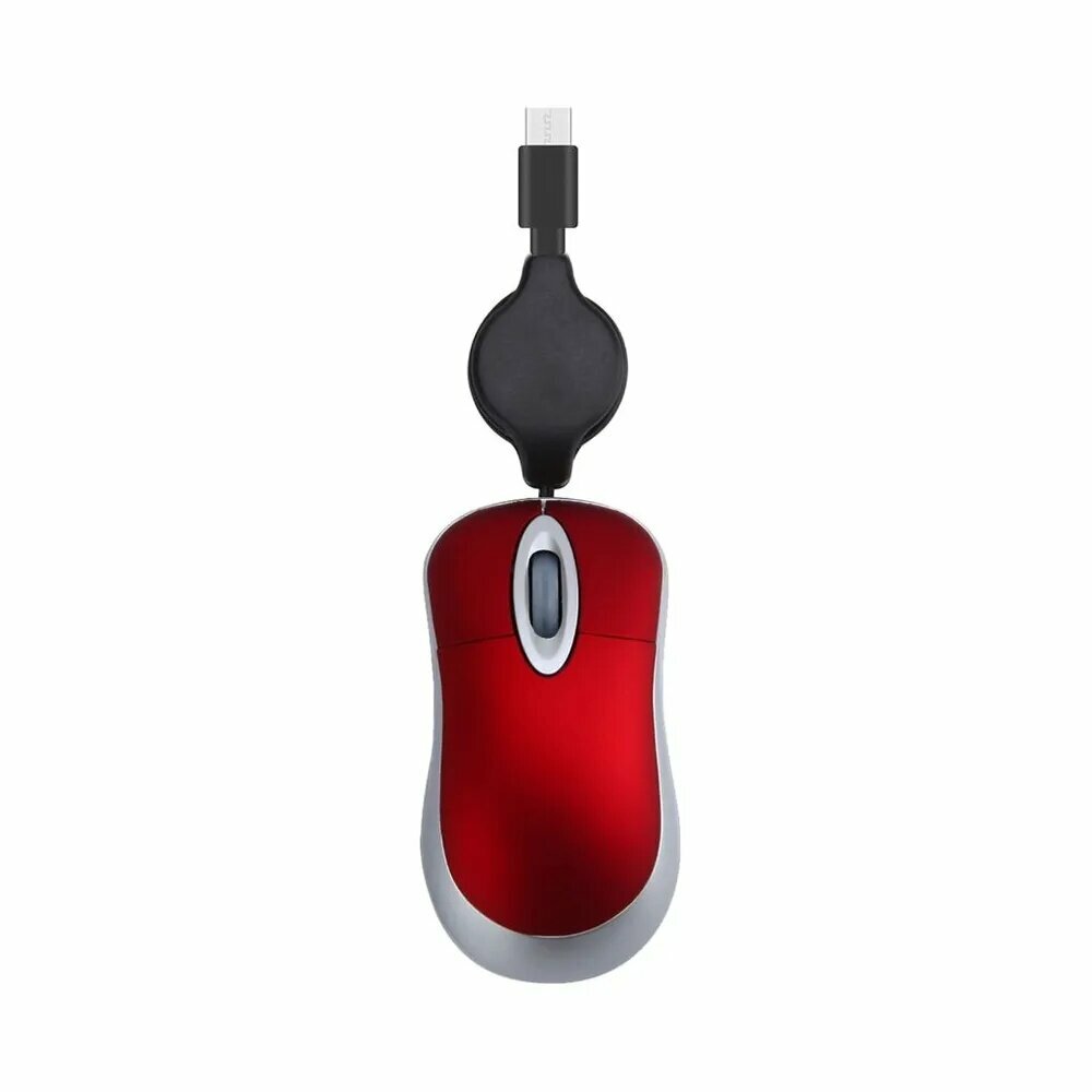 Компактная USB-мышь с выдвижным кабелем