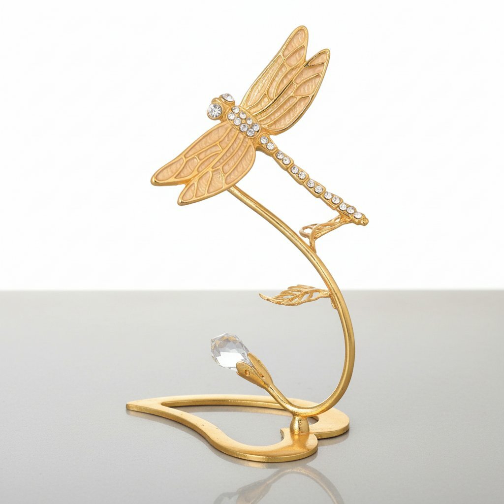 Композиция Стрекоза со стразами A6408 Crystal Temptations, Металл, кристалл