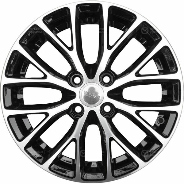 Диски легковые литые 6.0*15 4*100 et46 h54.1 КиК КС782 Алмаз черный(цвет)