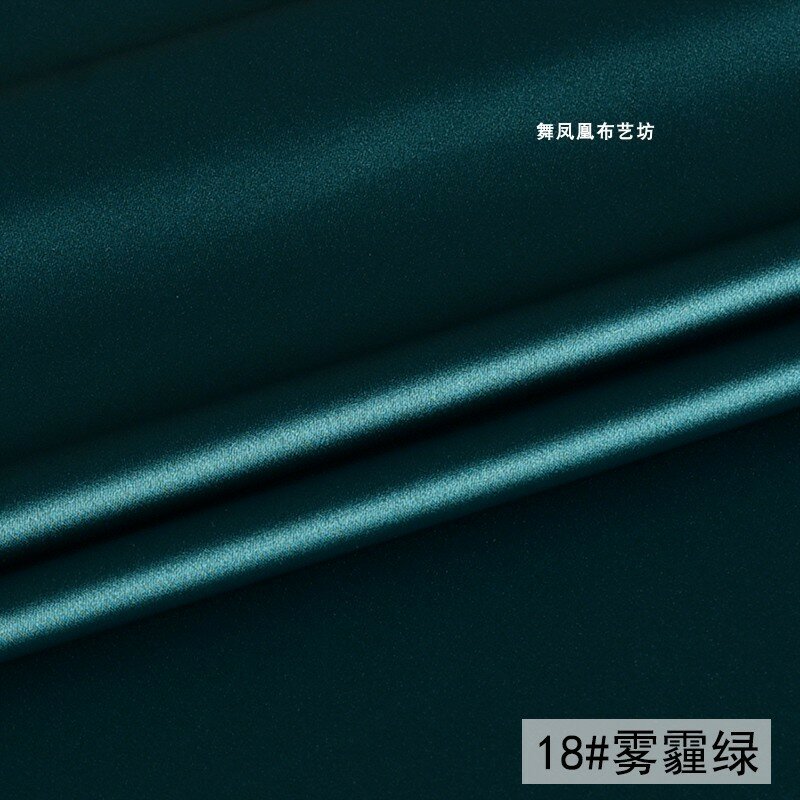 Однотонная двусторонняя ацетатная атласная ткань, глянцевая имитация шелка, дышащая, гладкая ткань для платьев