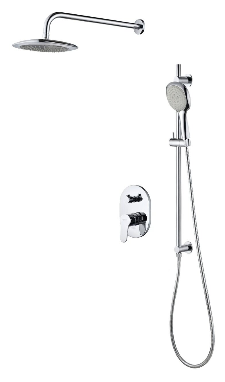 Душевой комплект D&K "Rhein.Marx" DA1395701, смеситель с леейкой, встраиваемый, латунь