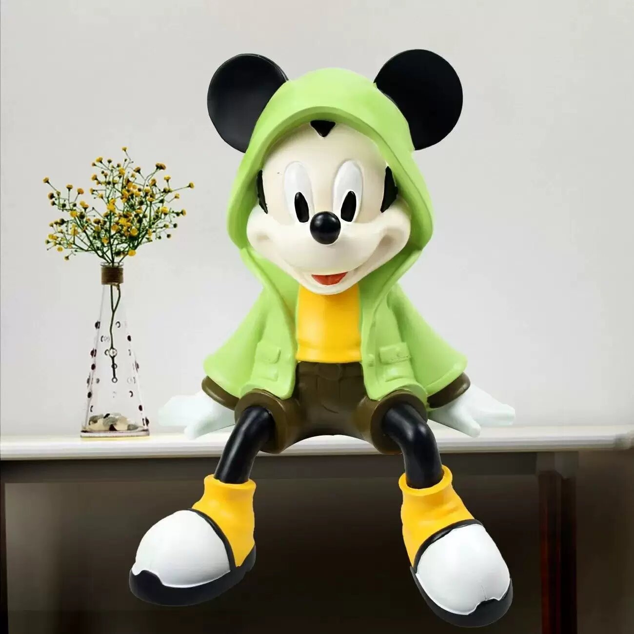 Микки в позе сидячей, украшение для тумбы под телевизор, декор для гостиной, офиса, настольные украшения, декор для