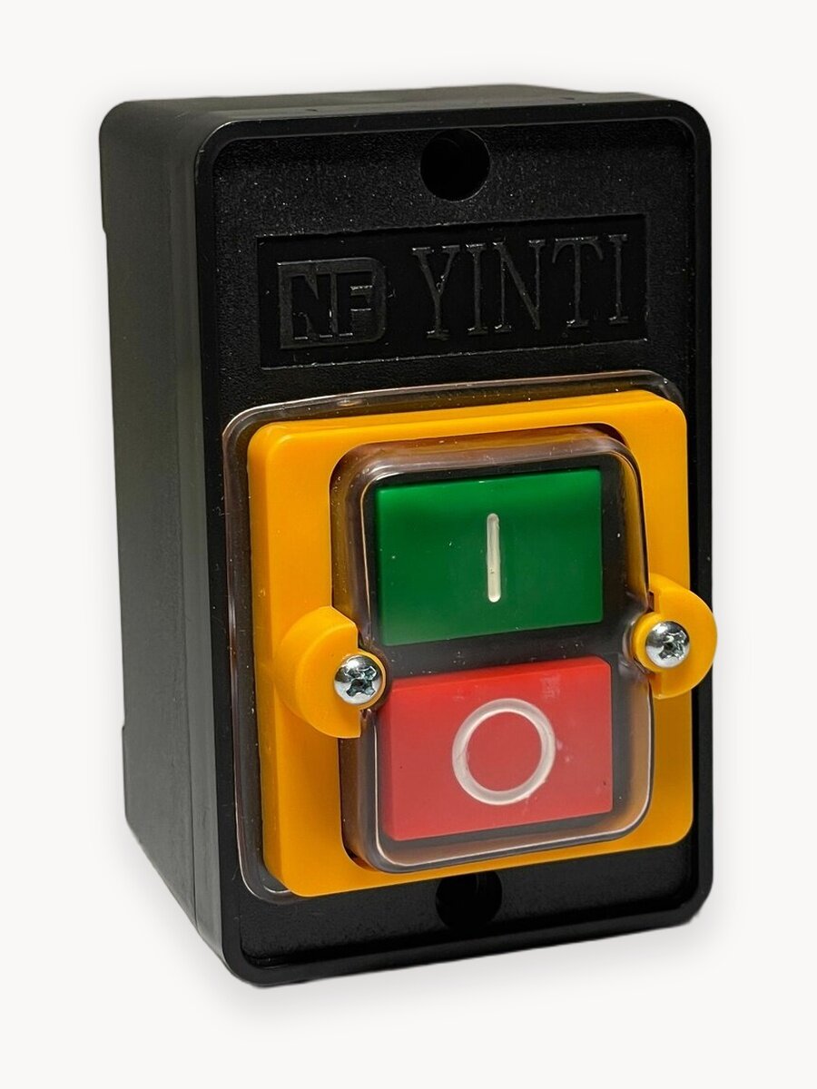 Кнопка управления, выключатель 220/380 В 10 А, кнопочный переключатель старт-стоп с фиксацией водонепроницаемый