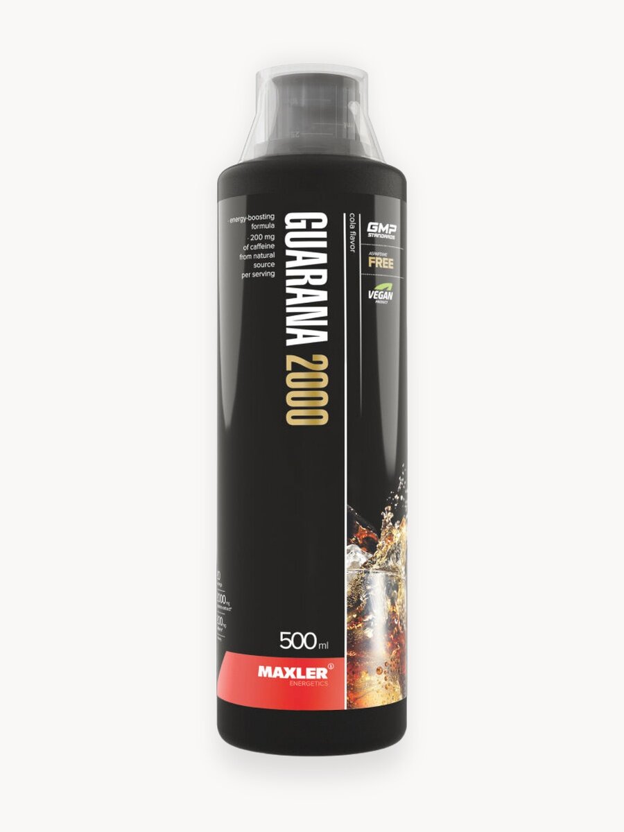 Гуарана жидкая с витаминами Maxler Guarana 2000 - 500 мл, кола