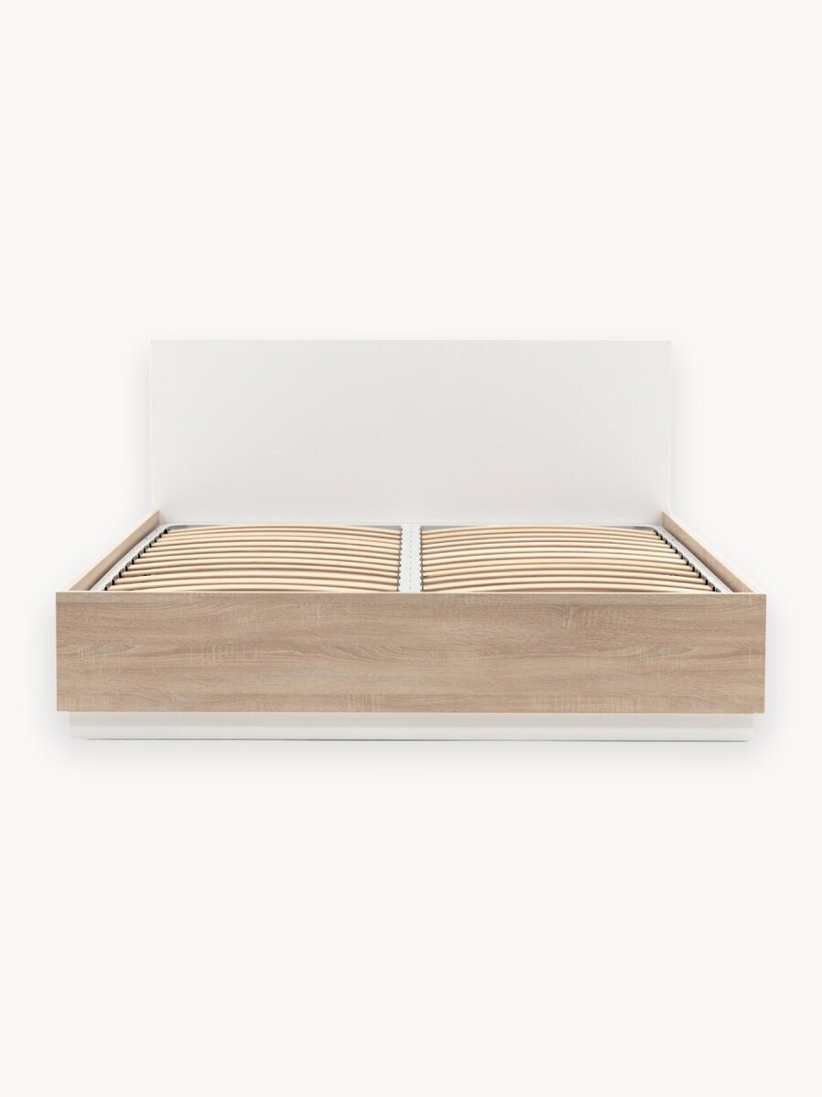 Кровать c подъемным механизмом Askona (Аскона) Twills (Твиллс) Дуб Бардолино натуральный+Белый базовый 140x200