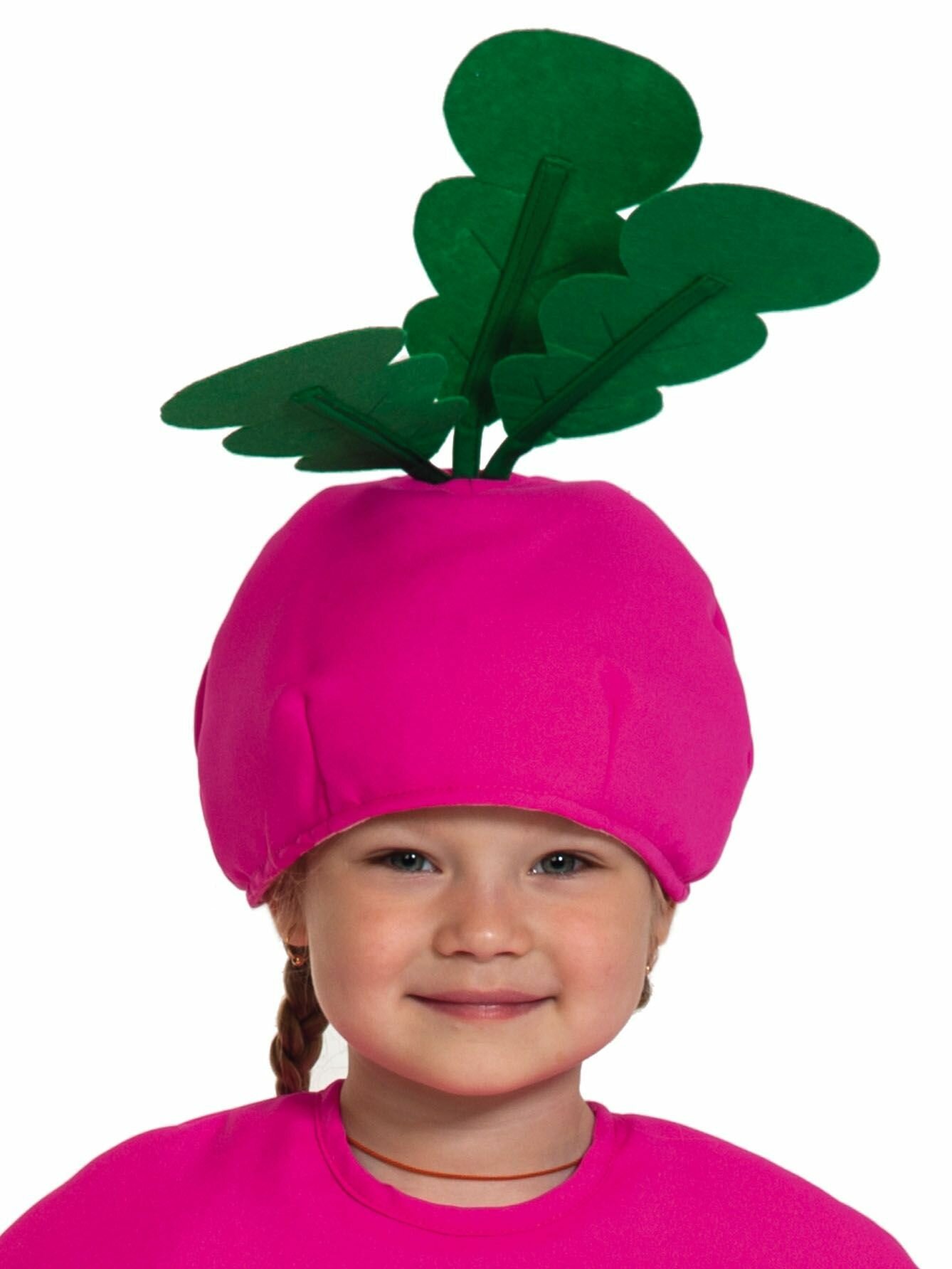 Карнавальная маска - шапочка "Редиска", размер 52-54