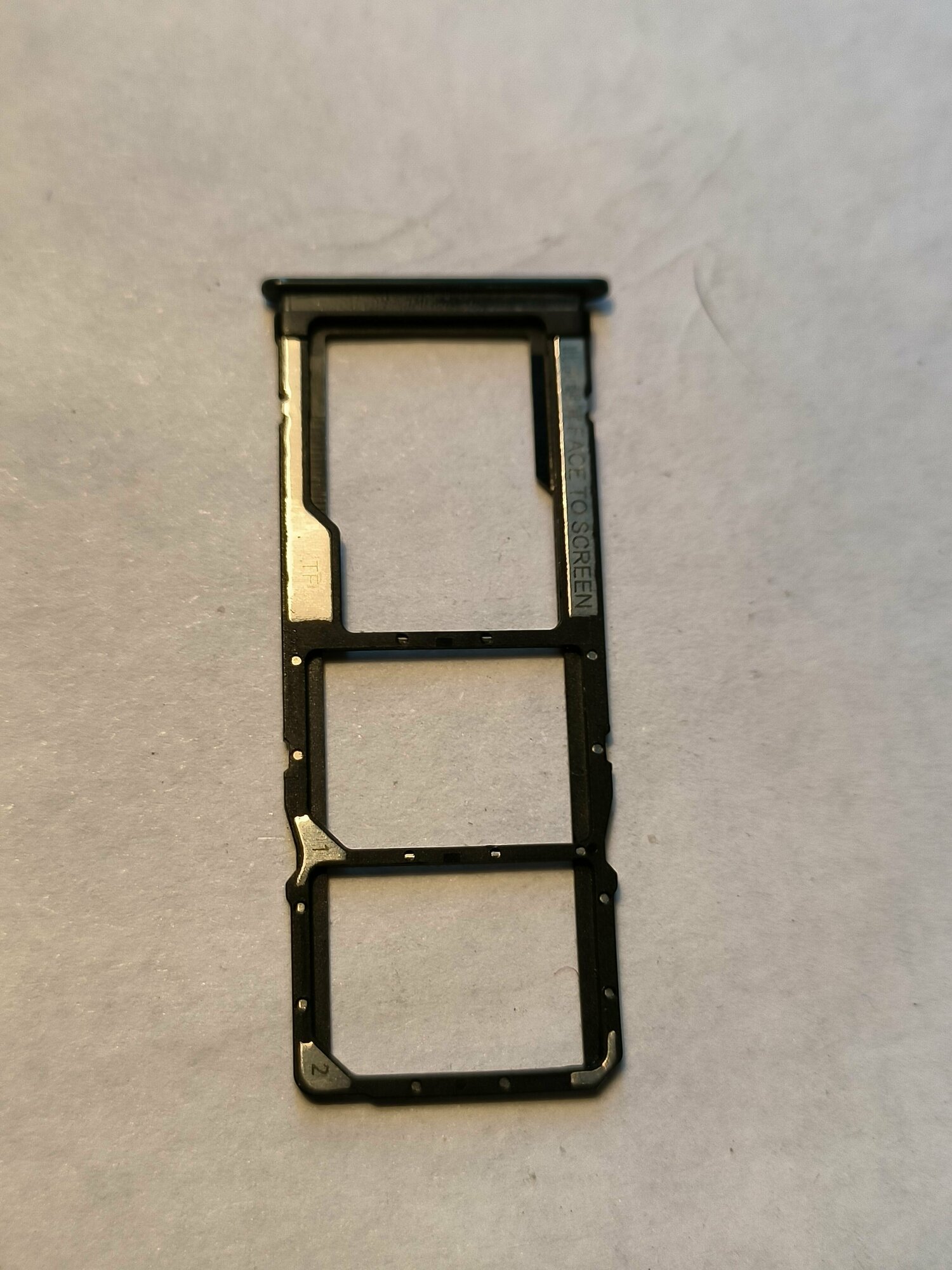 Держатель SIM-карты для Xiaomi Redmi Note 9 (M2003J15SG), cерый — фото 1