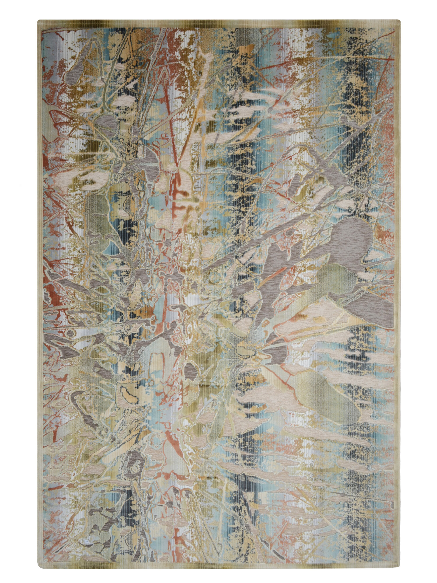 Ковер Cleopatra "Симфония", для комнаты на пол, палас в гостиную, 120х180 см, голубой