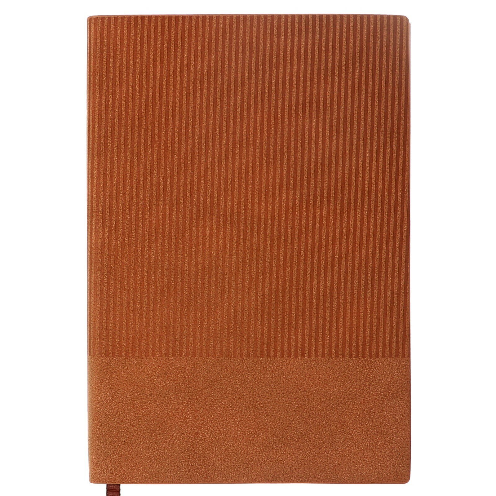 Ежедневник недатированный А5, 100 листов, линия, обложка кожзам лайт, коричневый