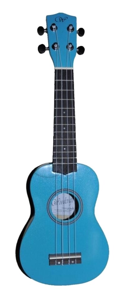 Woodcraft UK-100/BL - Укулеле сопрано (гавайская гитара) цвет морской волны металлик