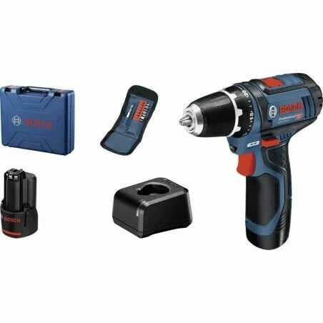Дрель-шуруповерт Bosch GSR 12V-15 , 2 x 2Ah + L-Boxx (060186810G)