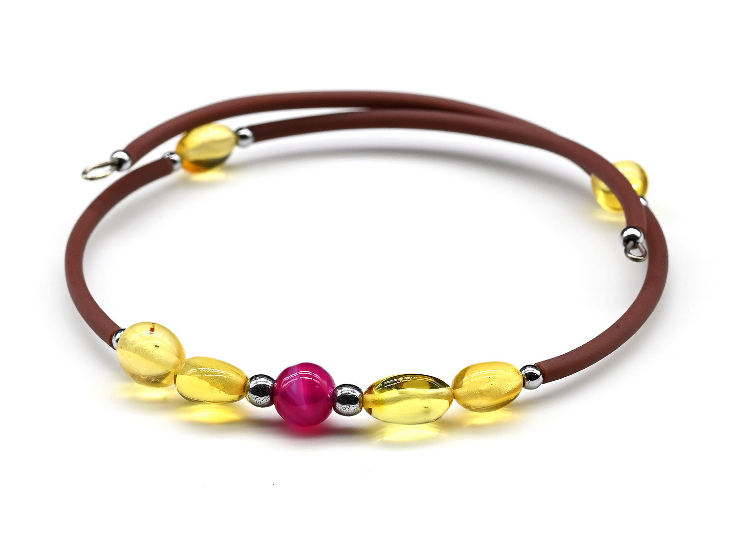 Браслет, янтарь