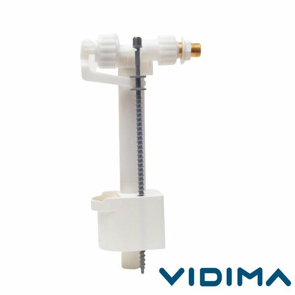 Клапан инсталляции VIDIMA наполнительный, заливной впускной, заливной впускной, арматура наполнения сливного бачка подвесного унитаза Видима с металлической (латунь) резьбой 3/8"
