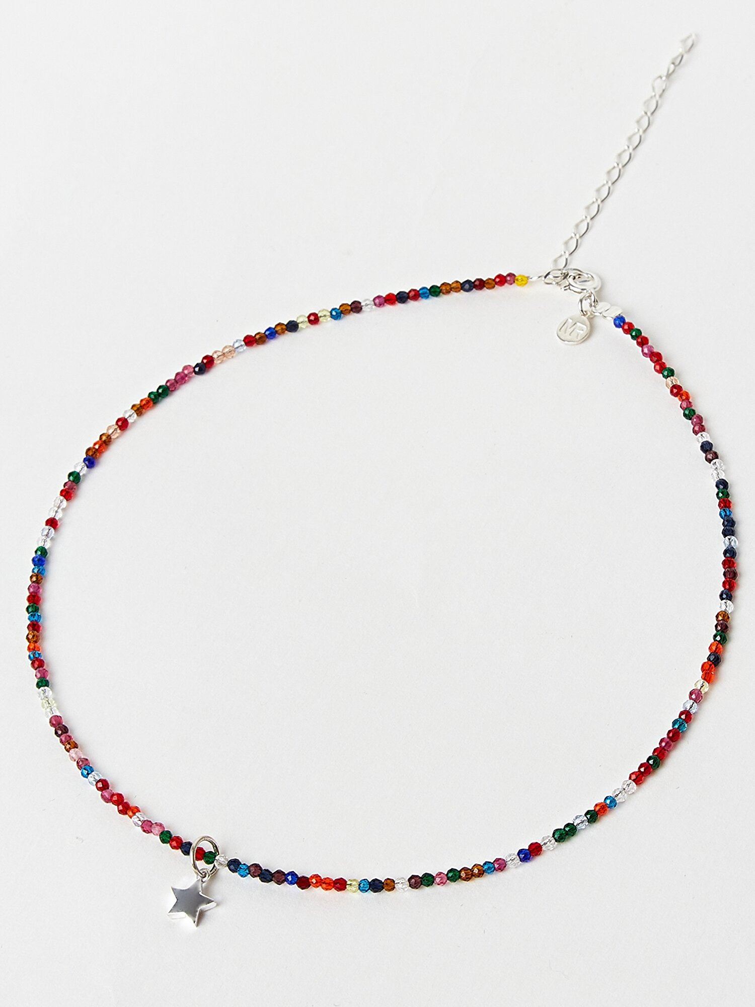 Чокер, серебро, 925 проба, шпинель