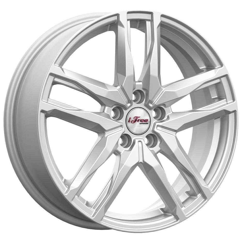 Диск автомобильный литой iFree Бомбей 18x6.5 5x108 et43 dia65.1 Серебристый