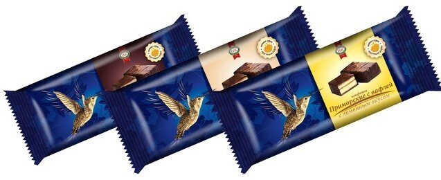 Конфеты Приморский кондитер " Приморские" с вафлей ассорти/набор / 500гр